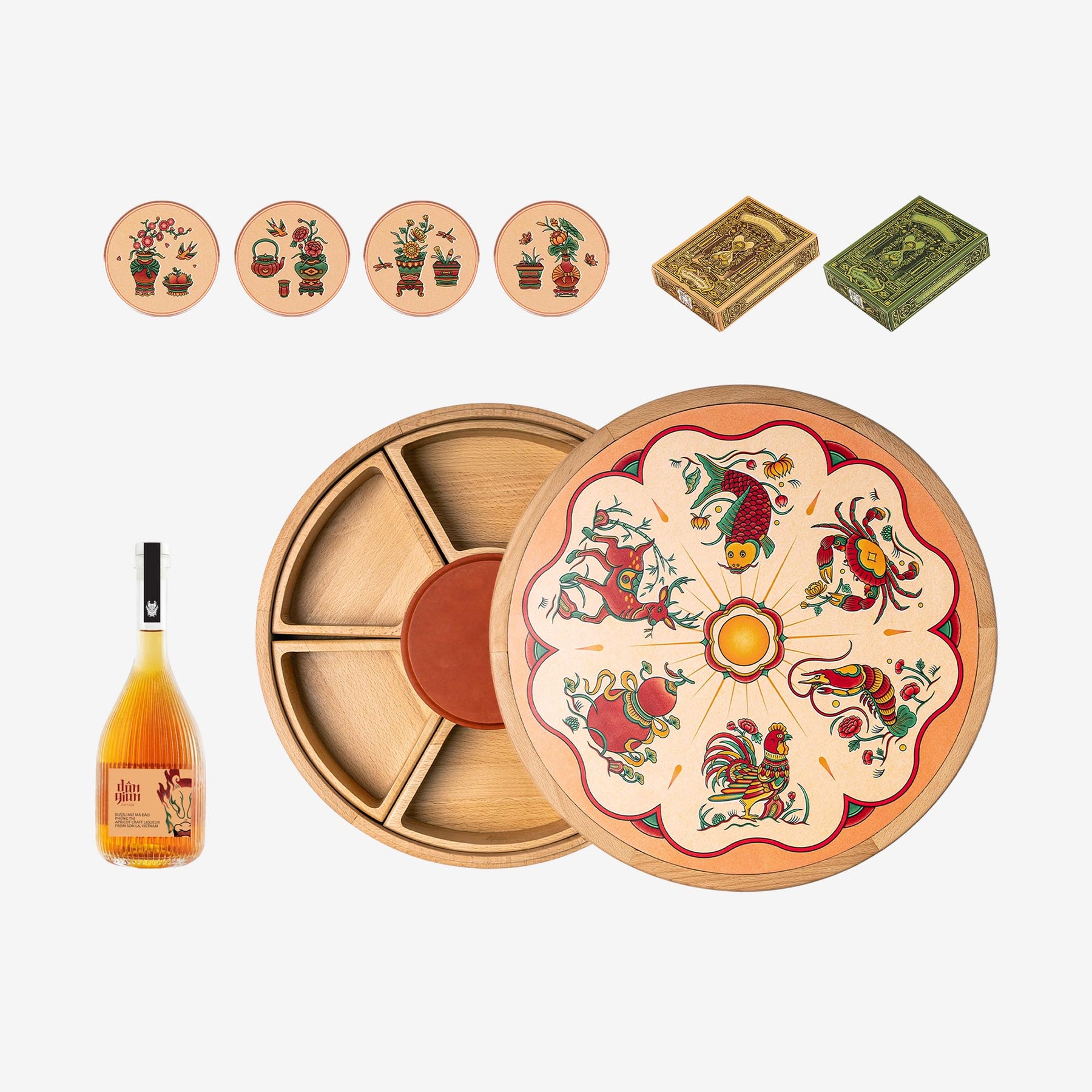 Bau Cua (Hoo Hey How) - 'Y Giao' wood edition