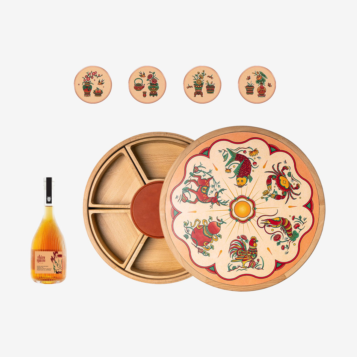 Bau Cua (Hoo Hey How) - 'Y Giao' wood edition